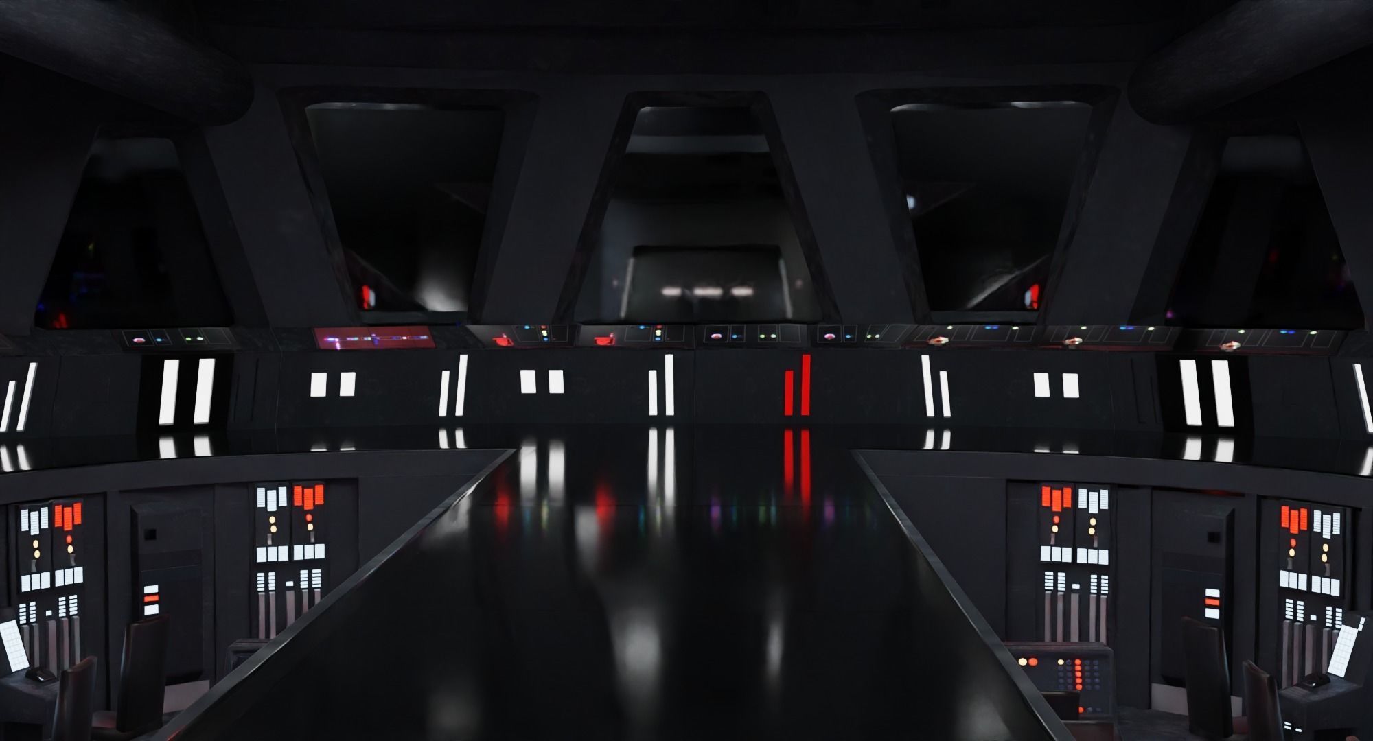 3D model Star Destroyer Bridge - Star Wars VR / AR / low-poly | CGTrader