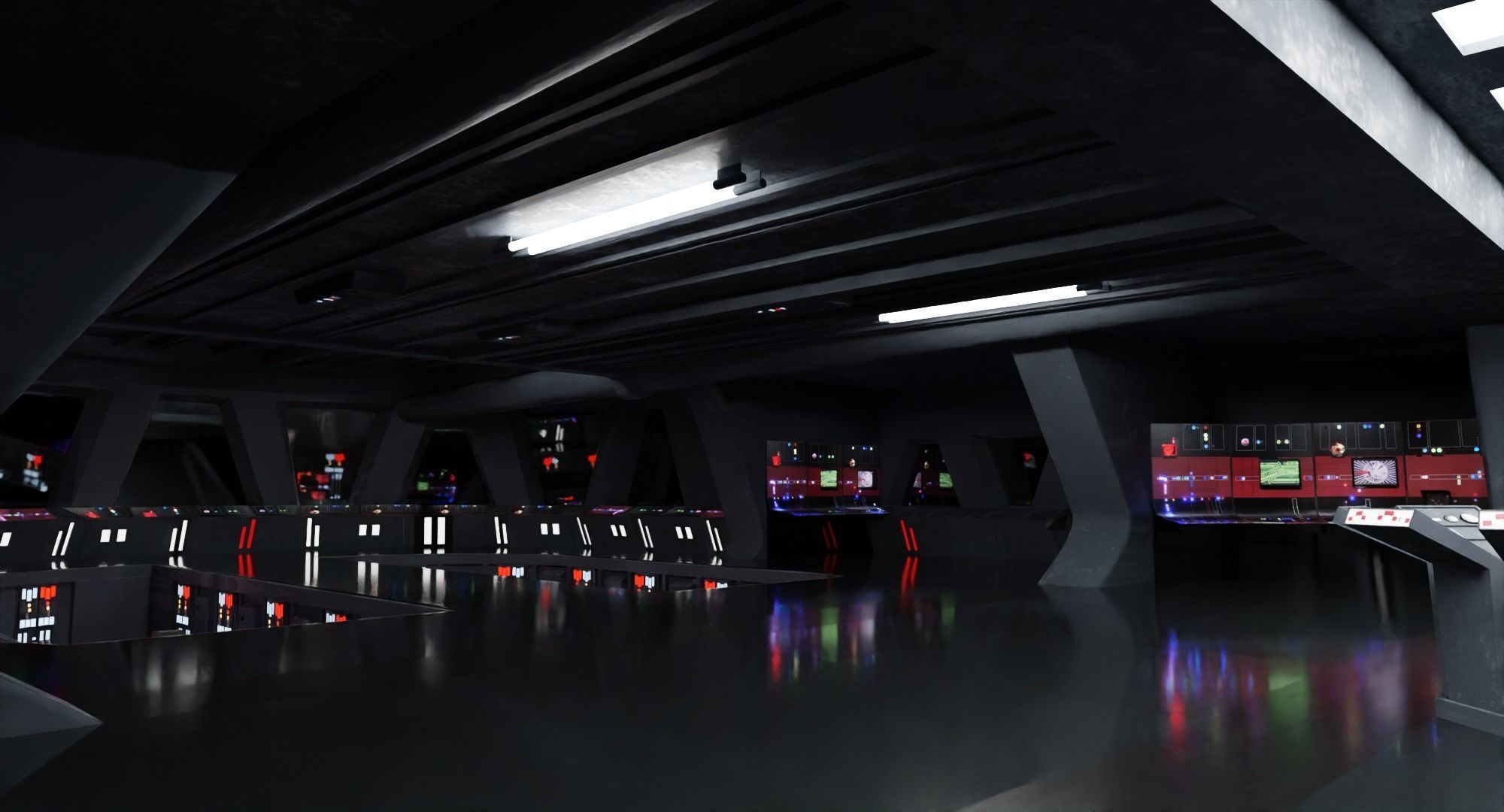 3D model Star Destroyer Bridge - Star Wars VR / AR / low-poly | CGTrader