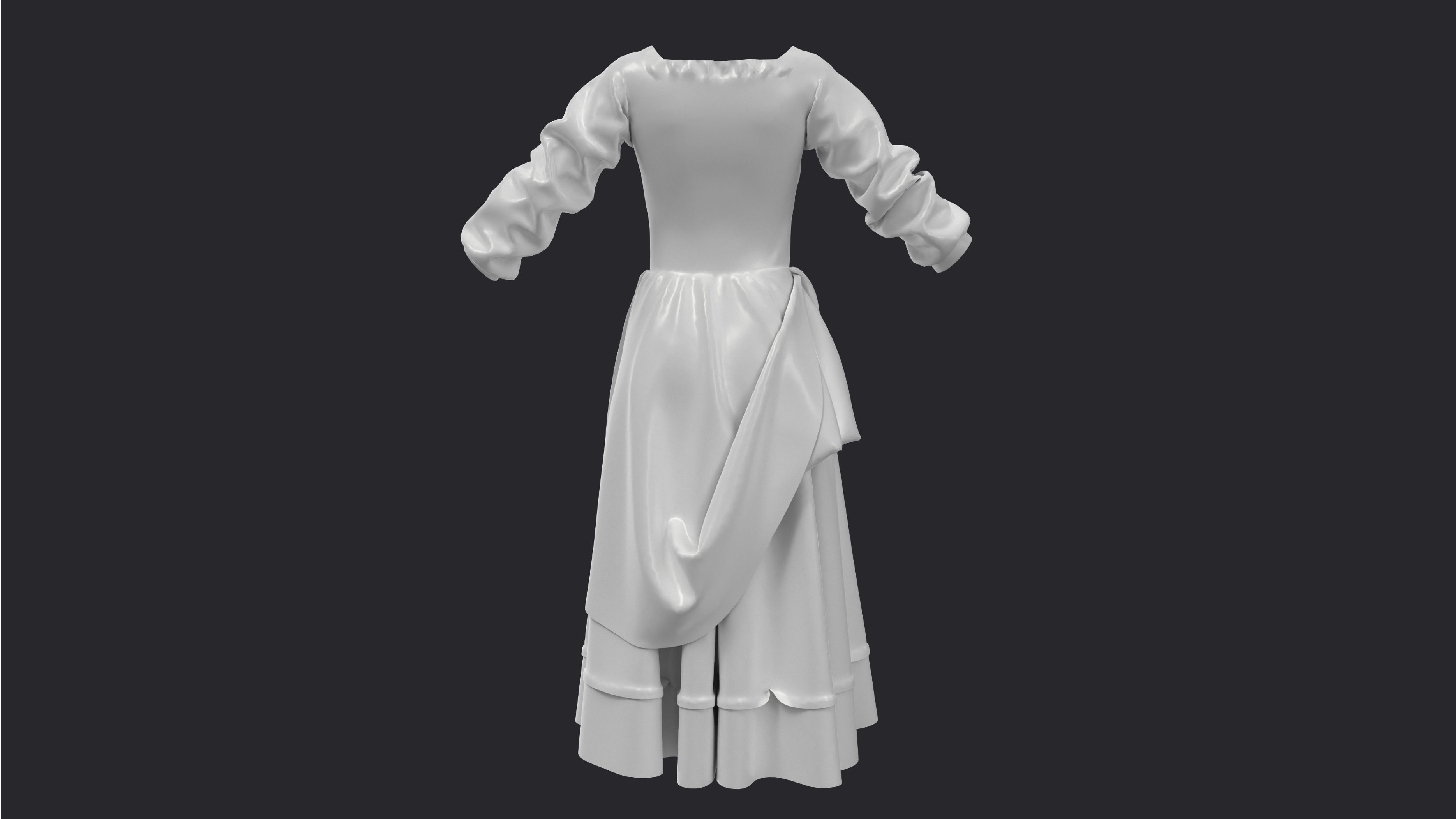 Peasant farmer dress Medieval charcater clothes 3D model | CGTrader