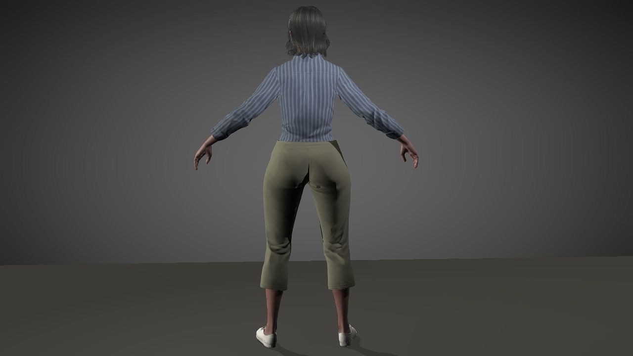 3D model Claire Winston VR / AR / low-poly | CGTrader