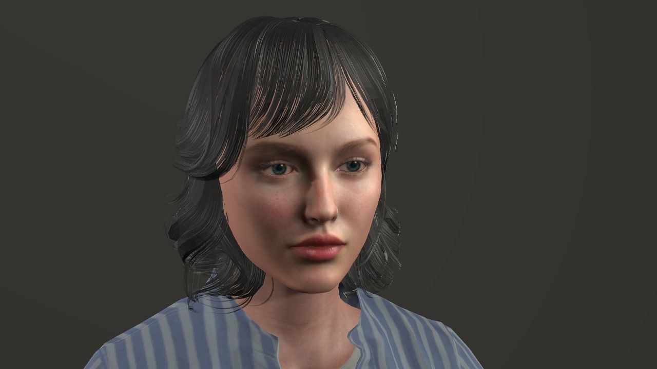 3D model Claire Winston VR / AR / low-poly | CGTrader