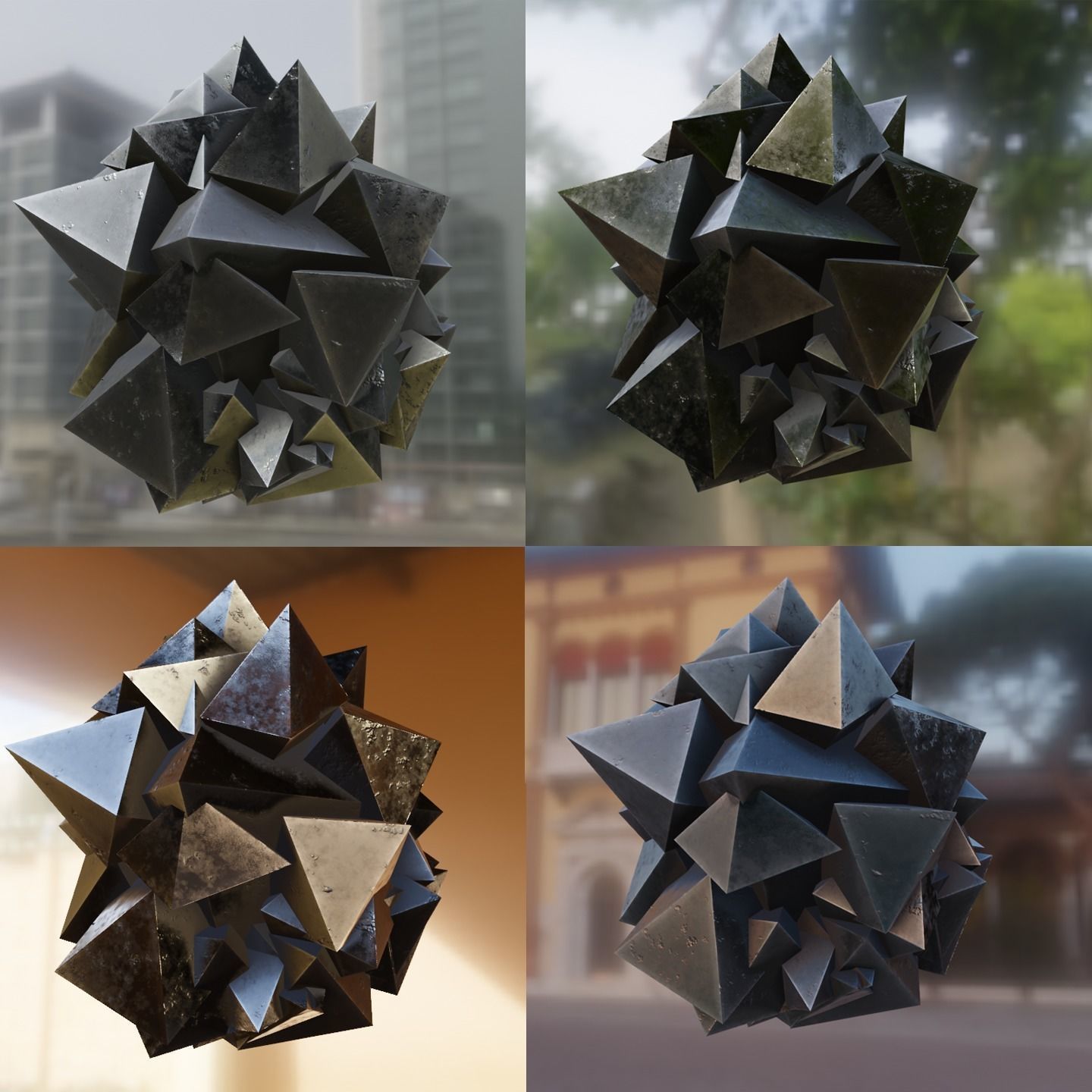 3D model Magnetite ore and refined magnetite resource deposit VR / AR ...