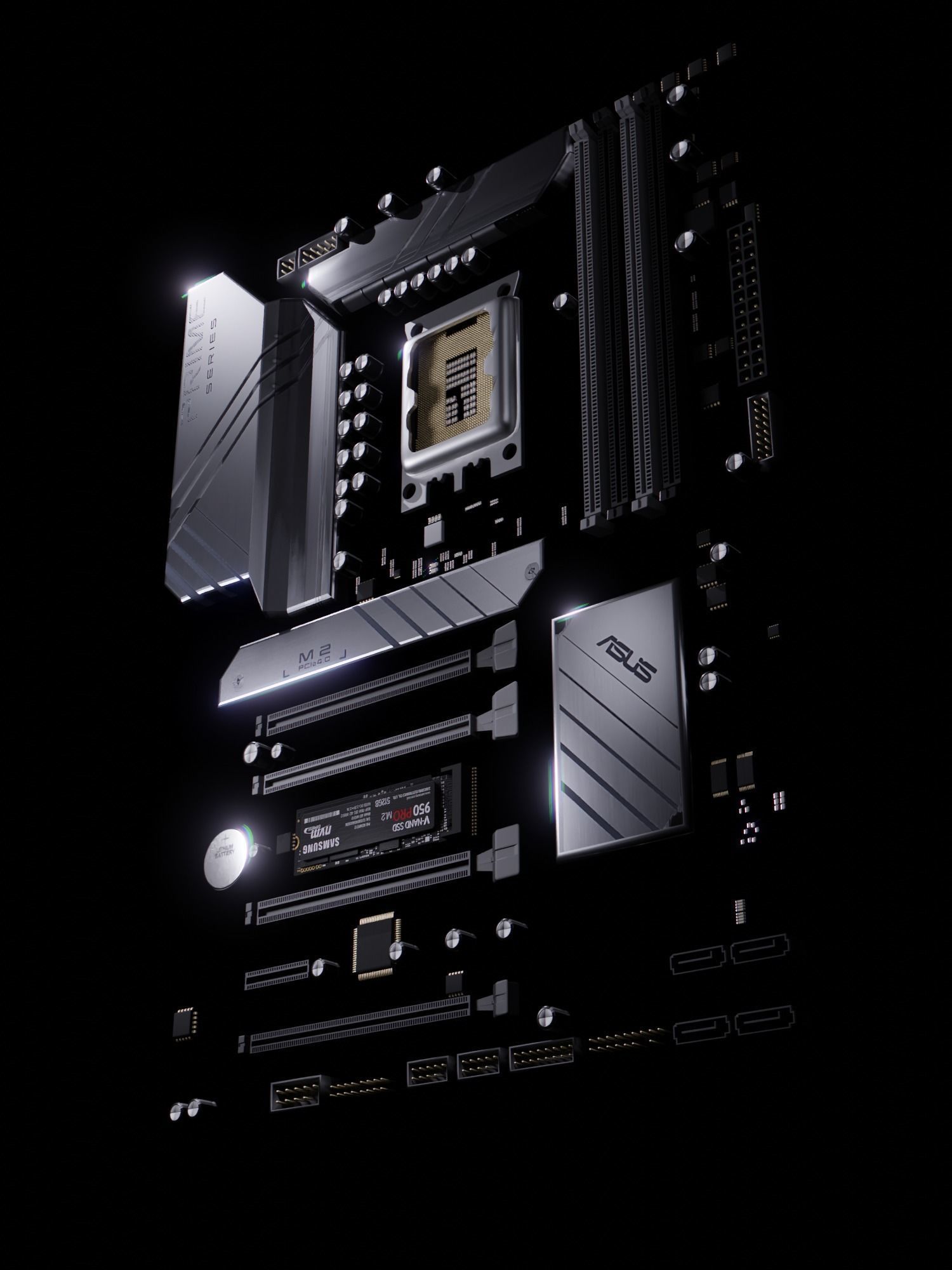 Asus Prime Motherboard z690-p 3D model | CGTrader