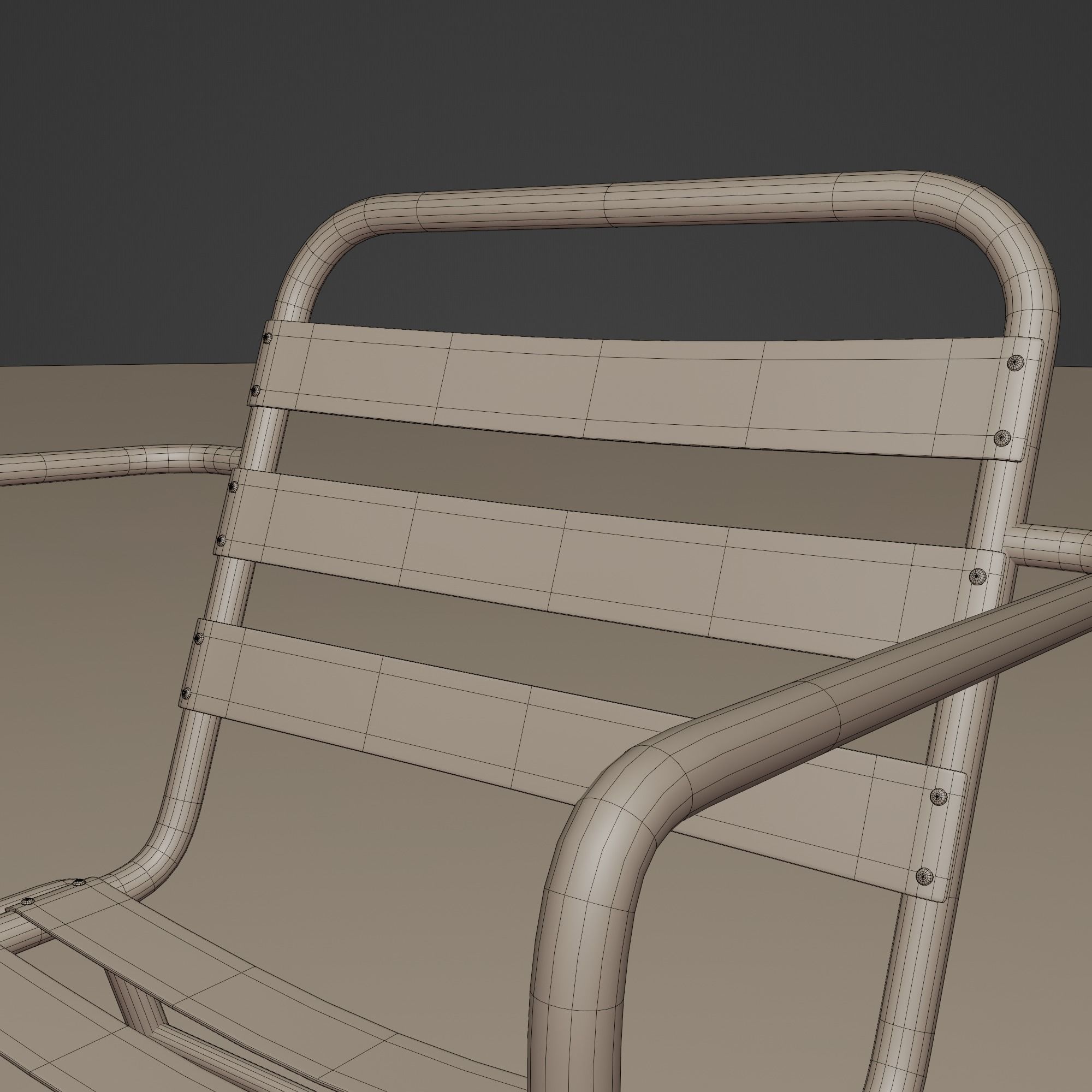 3D model Stackable Stainless Steel Chair VR / AR / low-poly | CGTrader