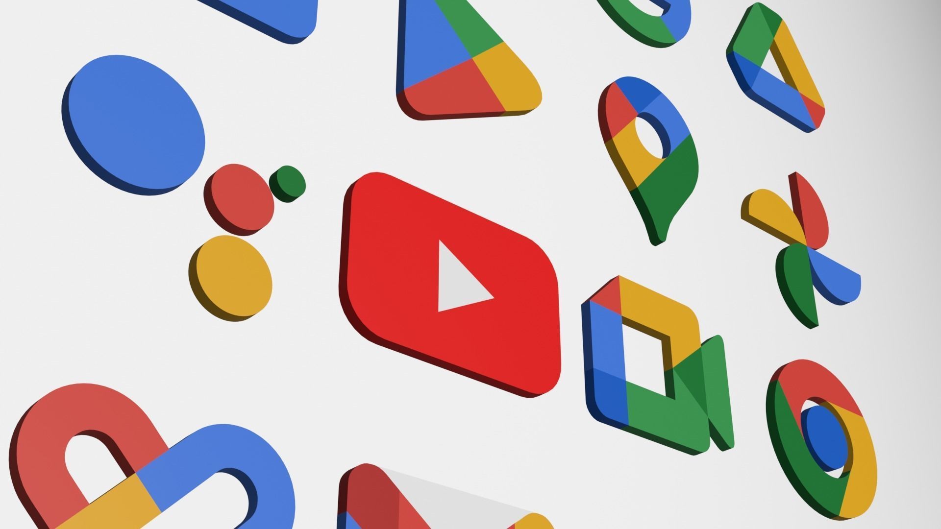 3D model 3D Google Apps Icons Pack VR / AR / low-poly | CGTrader