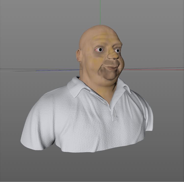 Homer Simpson realistic and humanized 3D model | CGTrader