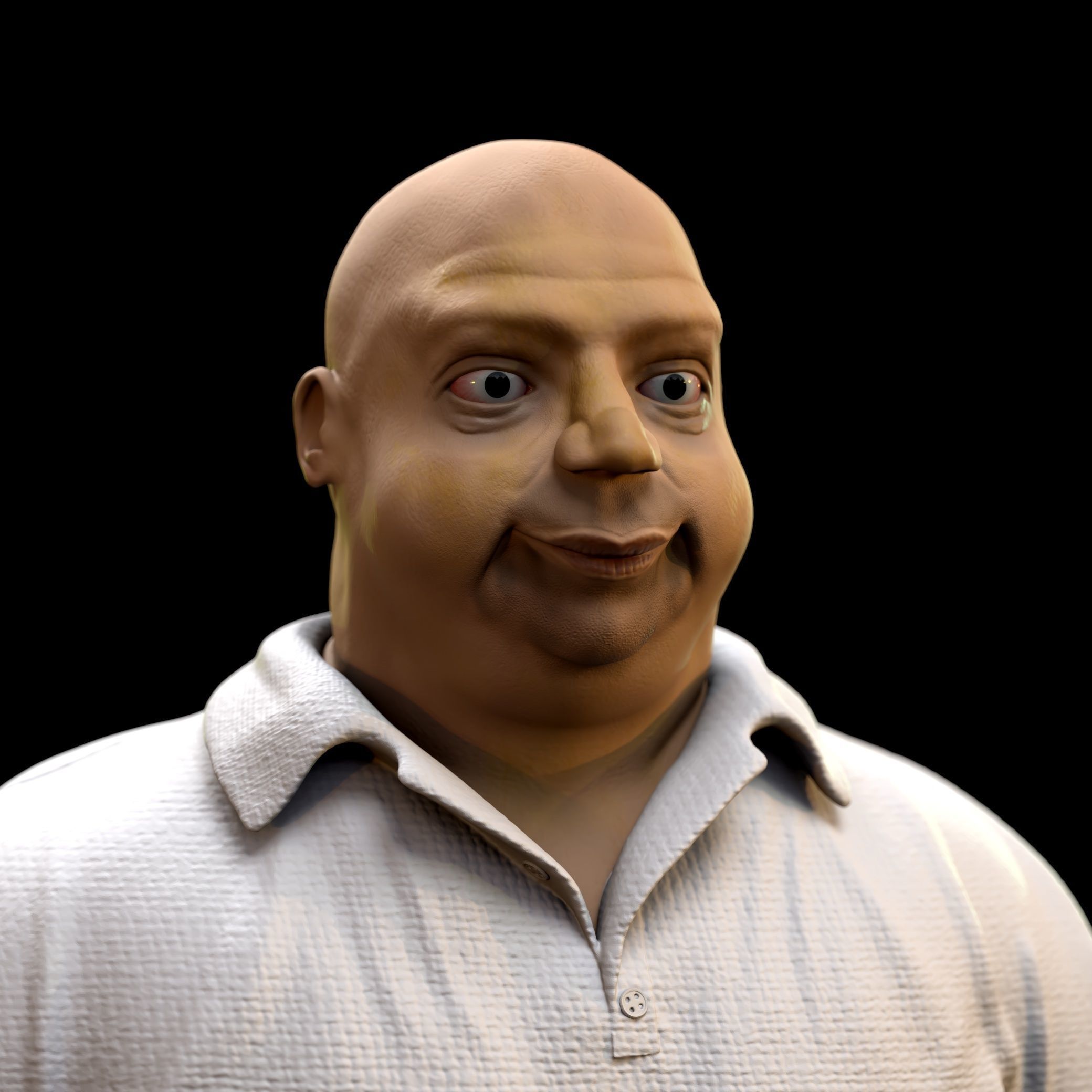 Homer Simpson realistic and humanized 3D model | CGTrader