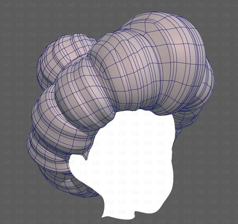 3D model Base Hair for girl V56 VR / AR / low-poly | CGTrader