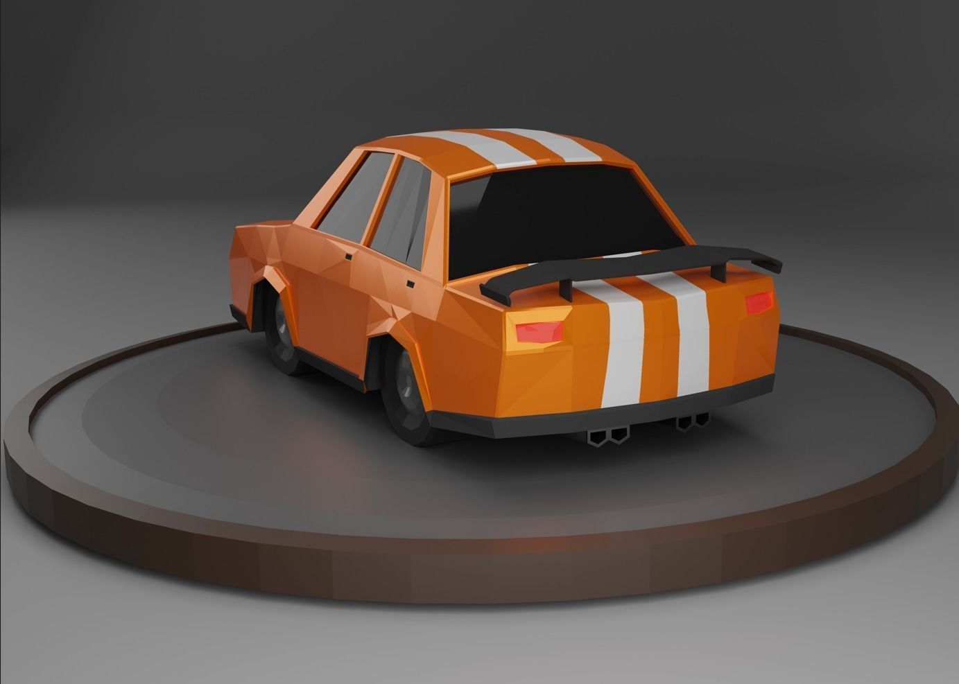 3D model Sports Car Low Poly VR / AR / low-poly | CGTrader