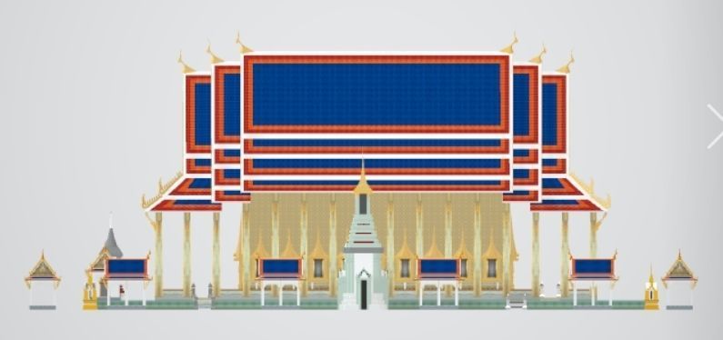 Ubosot and the Emerald Buddha 3D model | CGTrader