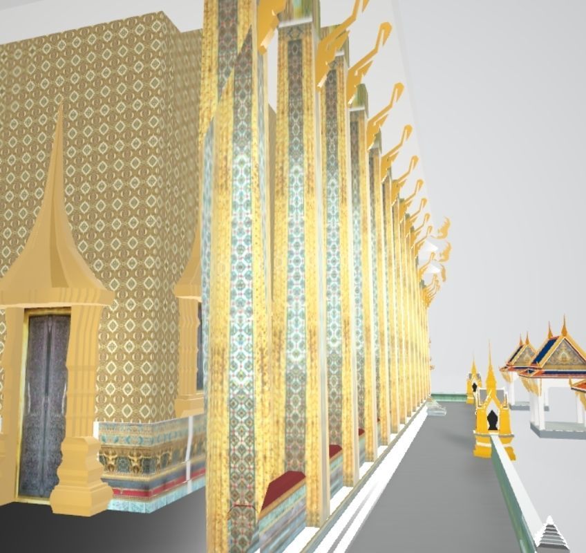 Ubosot and the Emerald Buddha 3D model | CGTrader