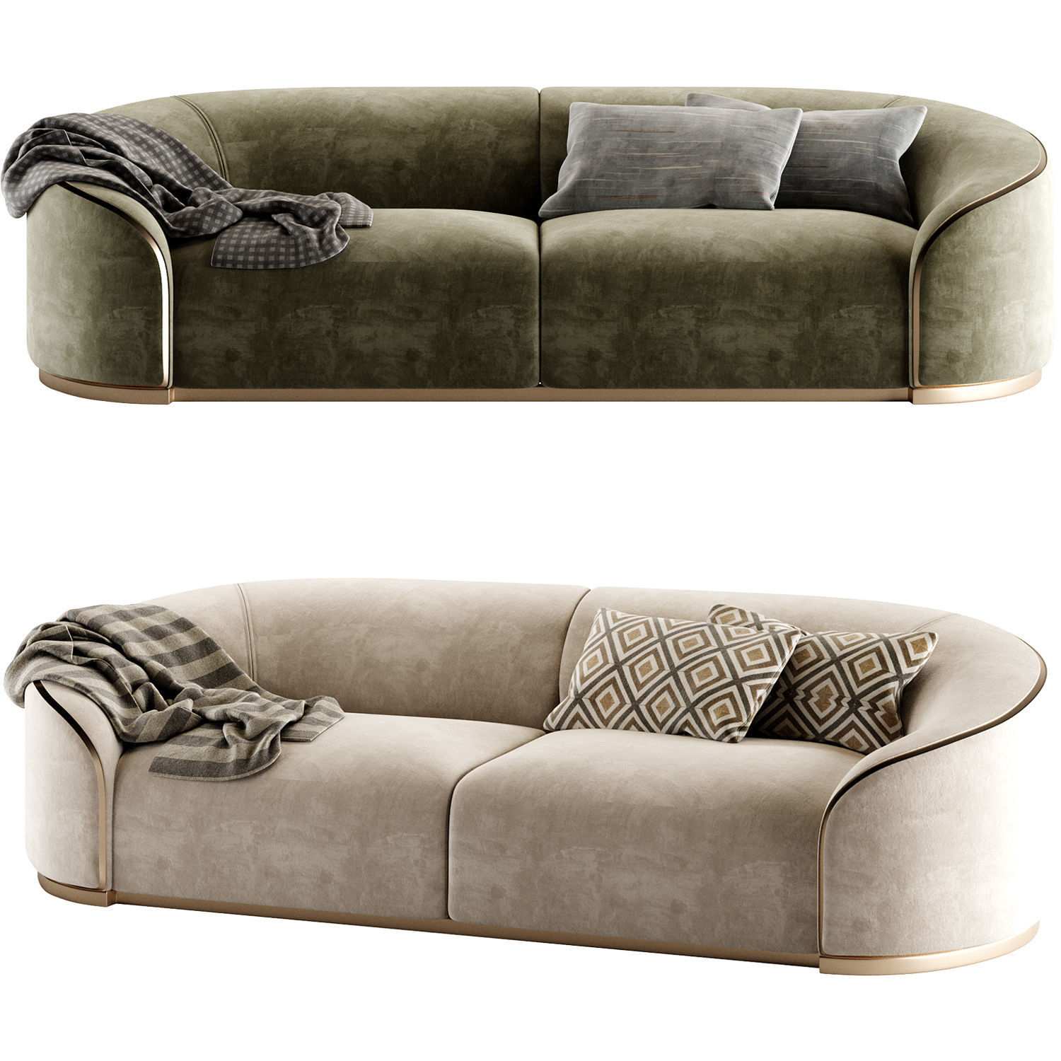 Rugiano Pierre Sofa 3D model | CGTrader