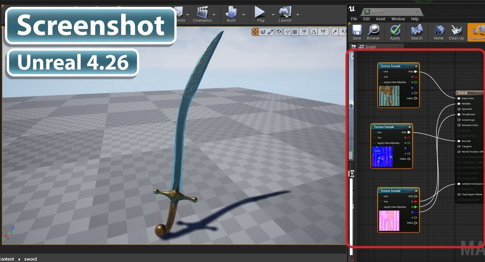 Stylized Turkish Sword free VR / AR / low-poly 3D model | CGTrader