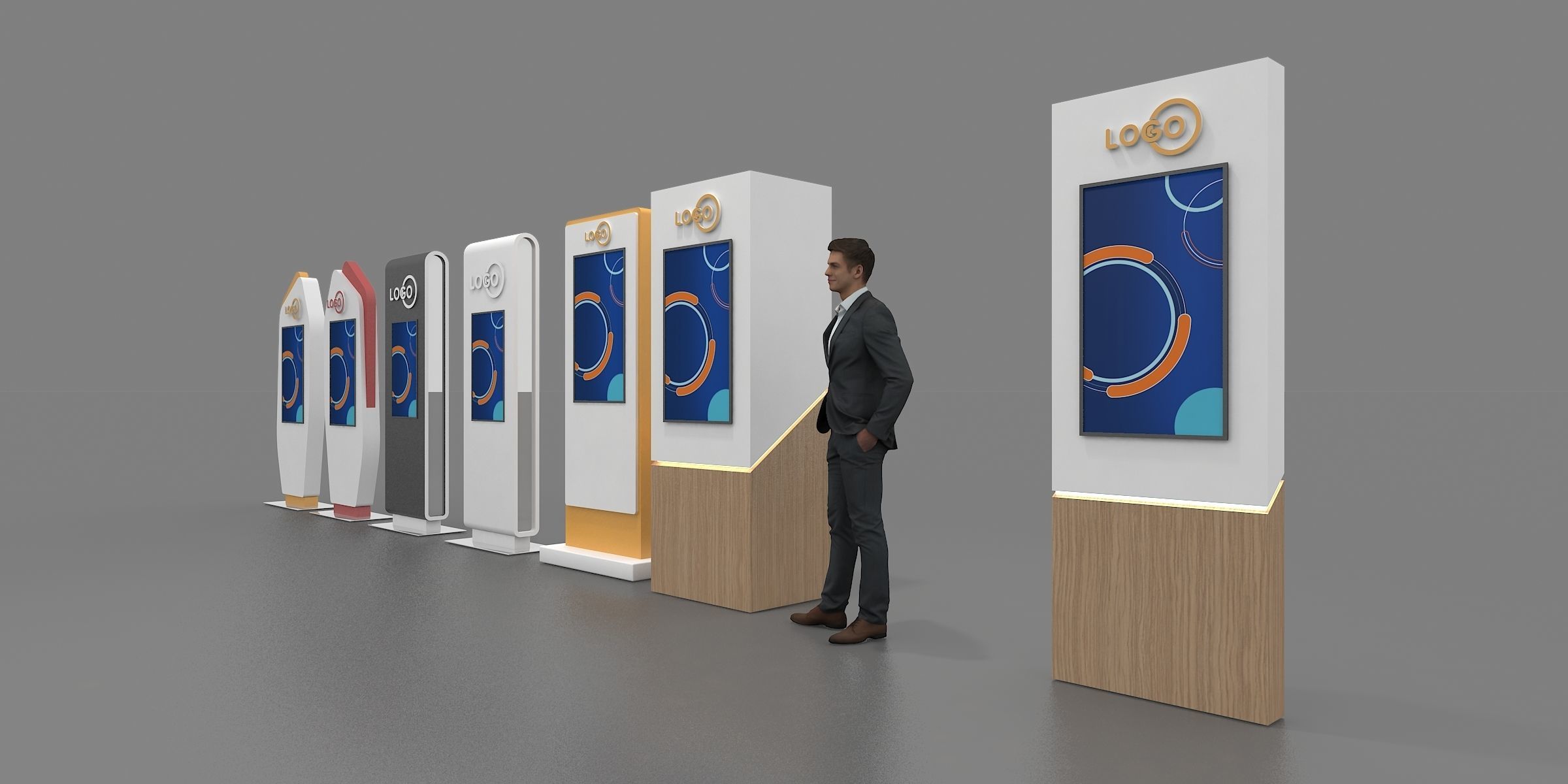 PYLON TV DISPLAY 3D model rigged | CGTrader