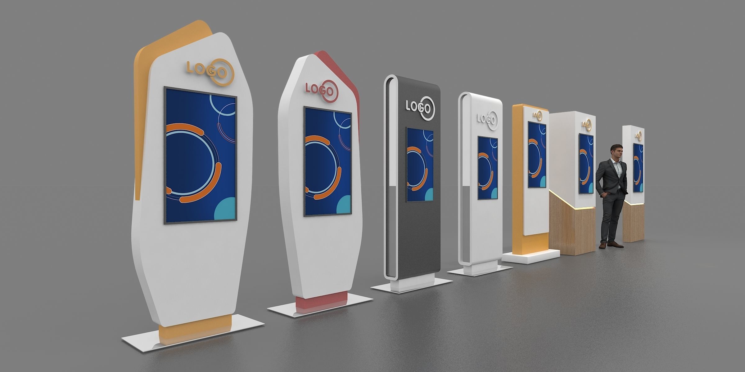 PYLON TV DISPLAY 3D model rigged | CGTrader