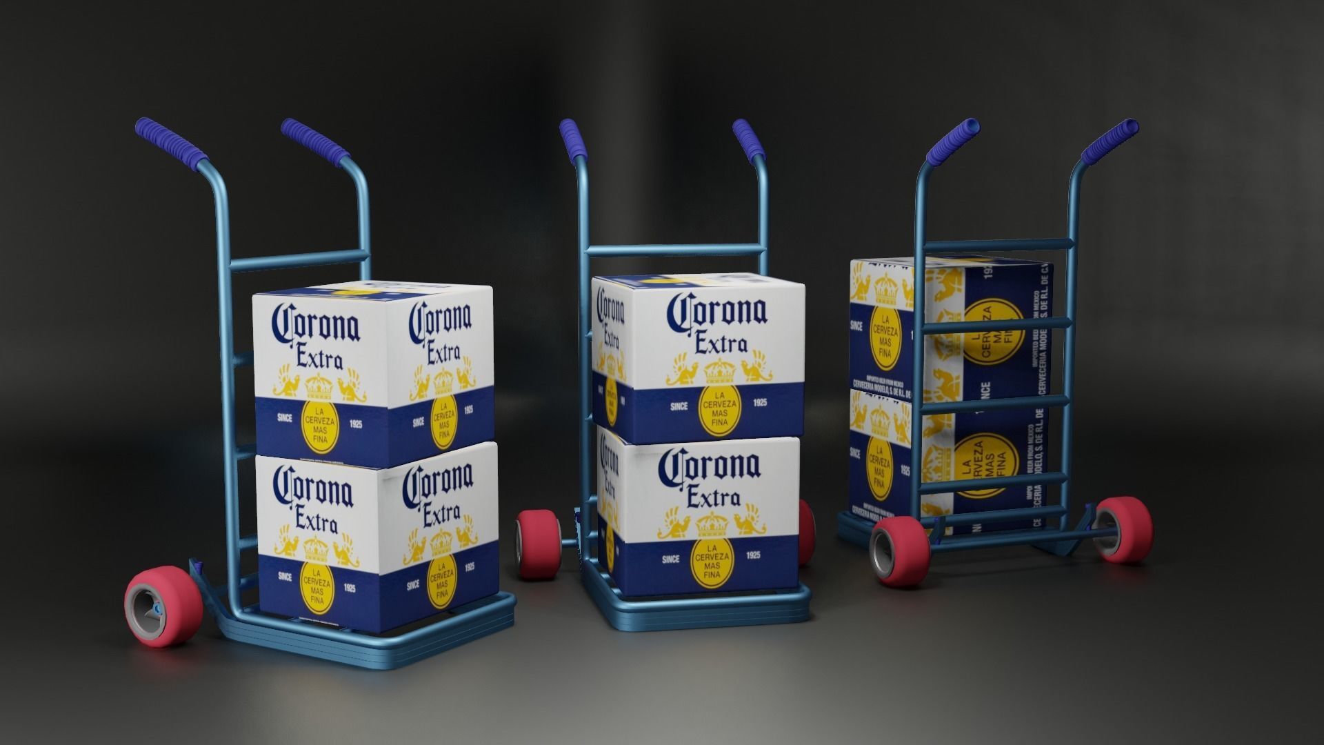 Beer cart 3D model | CGTrader