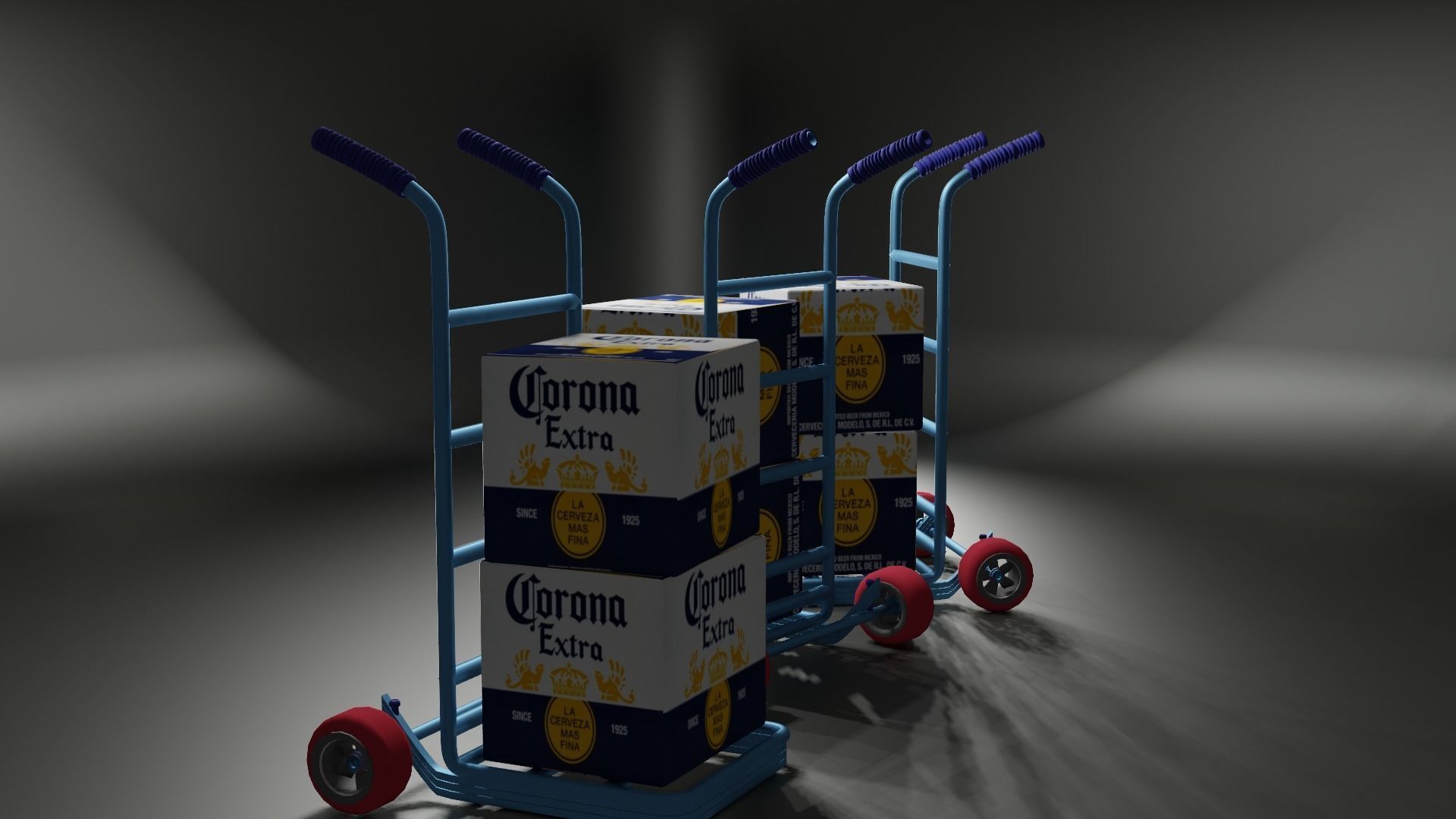 Beer cart 3D model | CGTrader