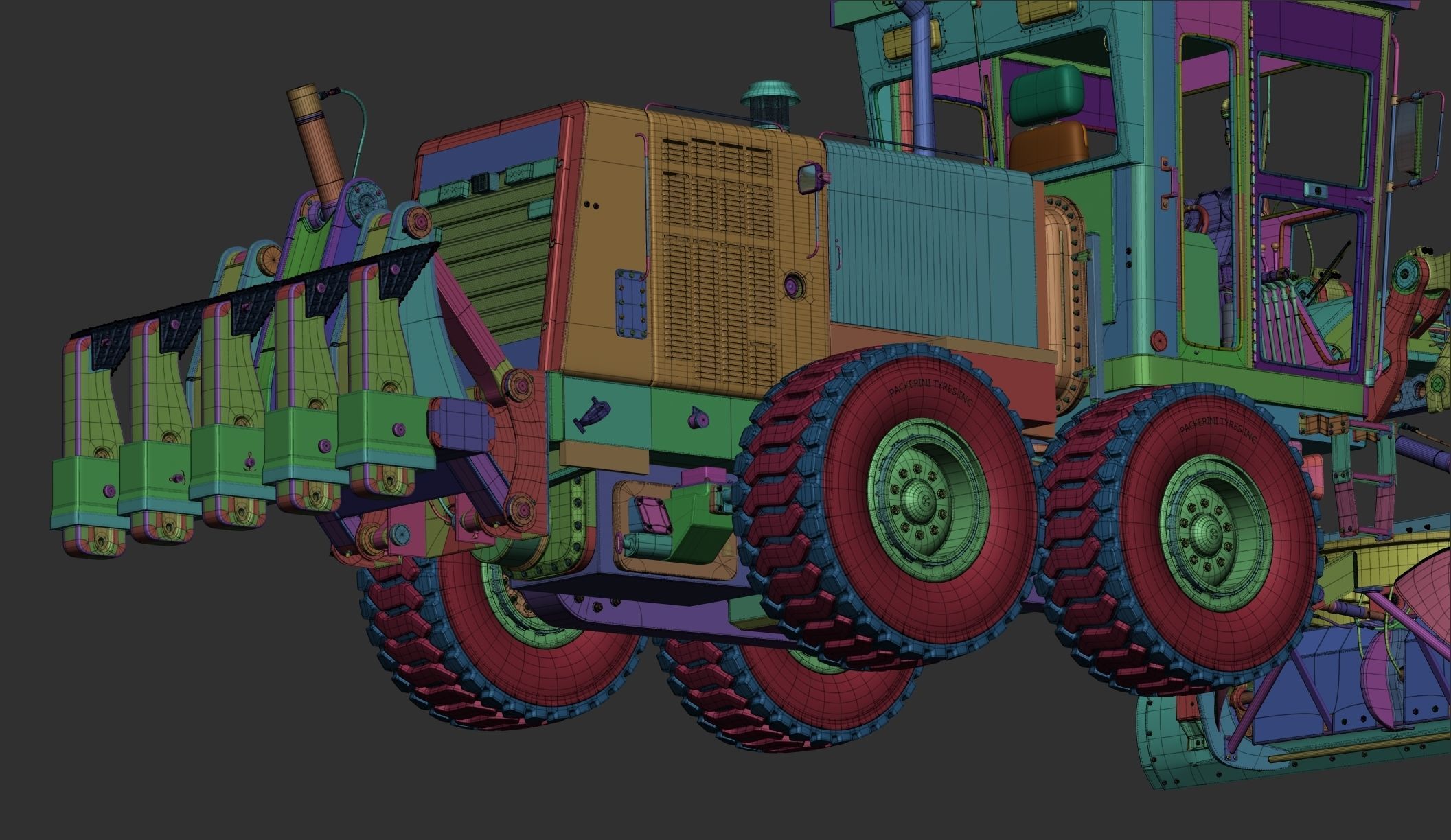 3D model Road grader model VR / AR / low-poly | CGTrader