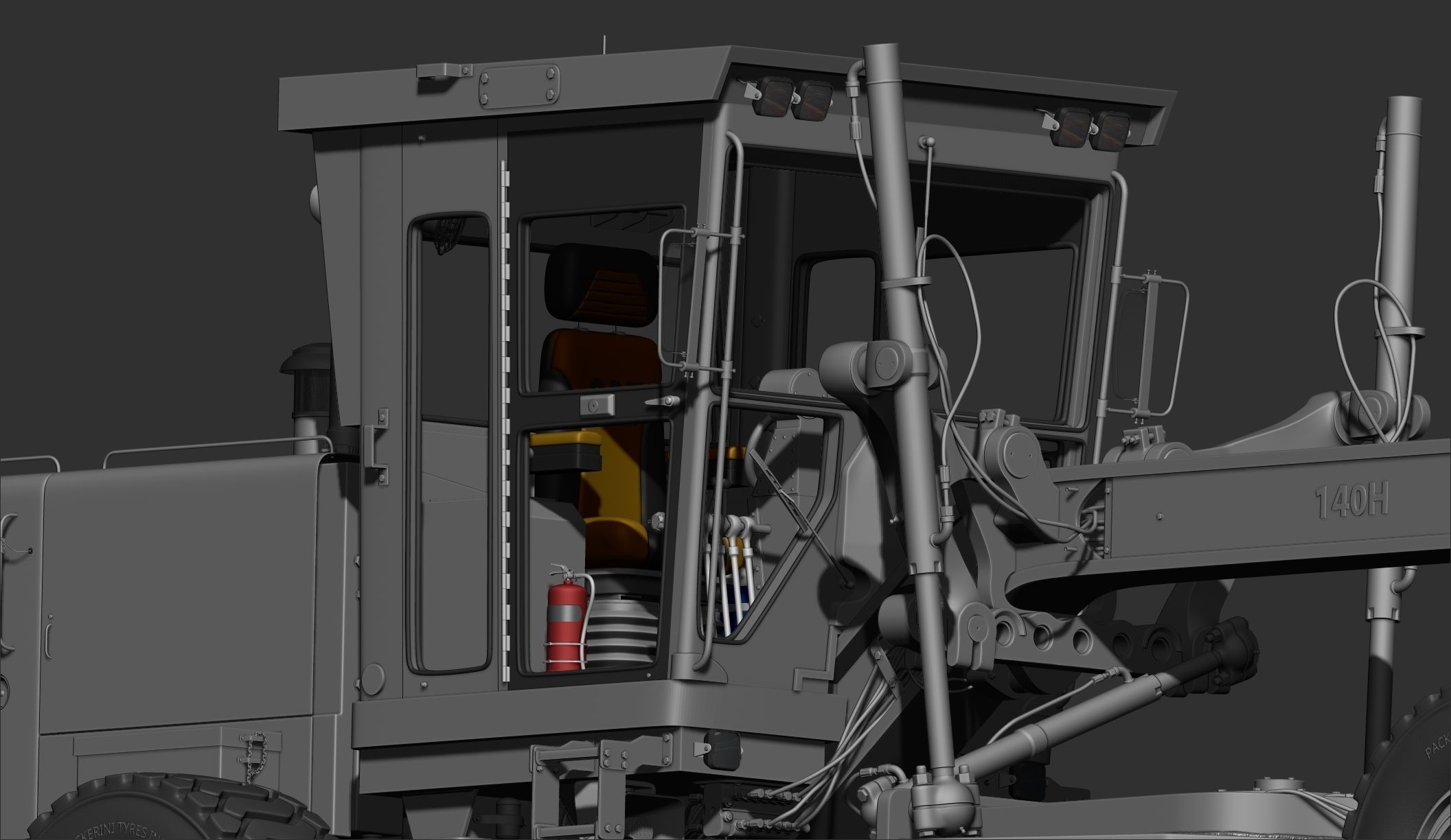 3D model Road grader model VR / AR / low-poly | CGTrader