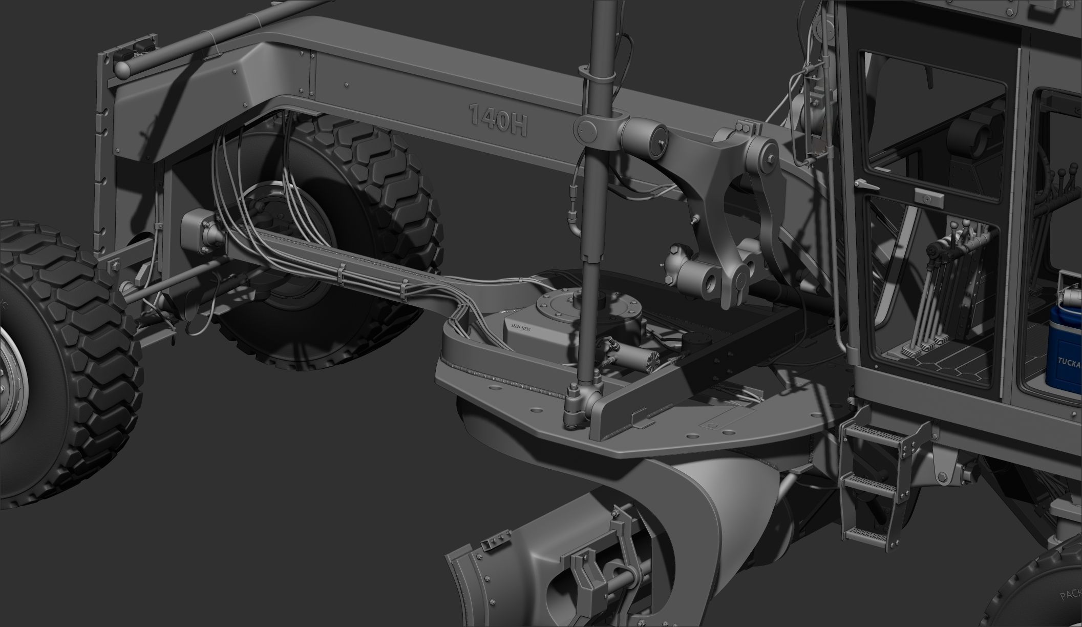 3D model Road grader model VR / AR / low-poly | CGTrader