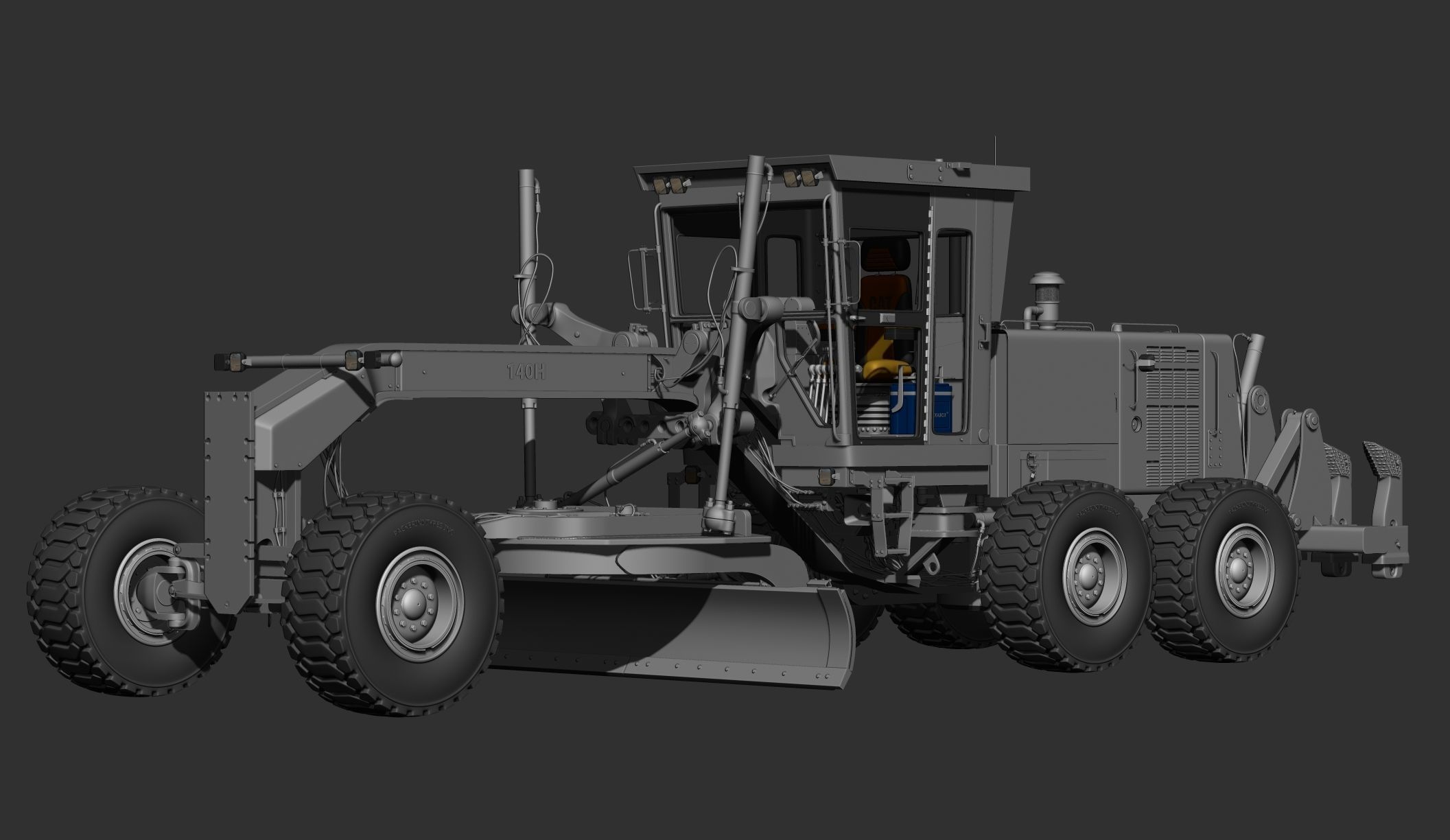 3D model Road grader model VR / AR / low-poly | CGTrader