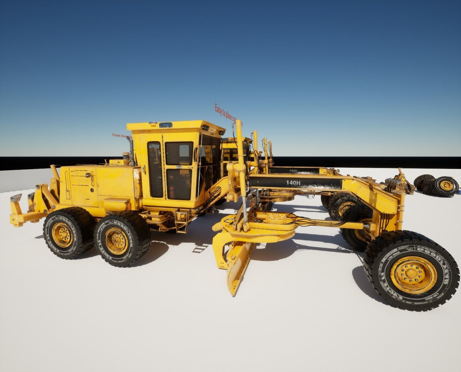 3D model Road grader model VR / AR / low-poly | CGTrader