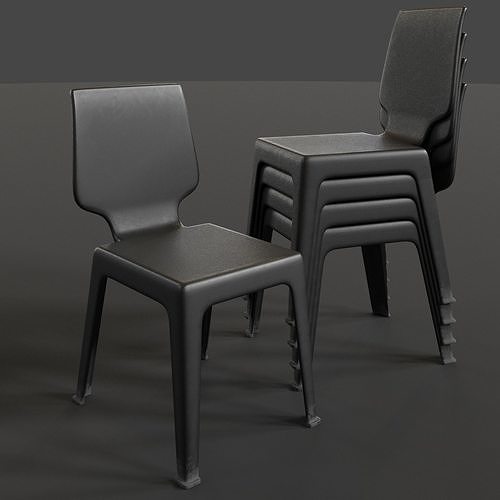 3D model Stackable Plastic Chair VR / AR / low-poly | CGTrader