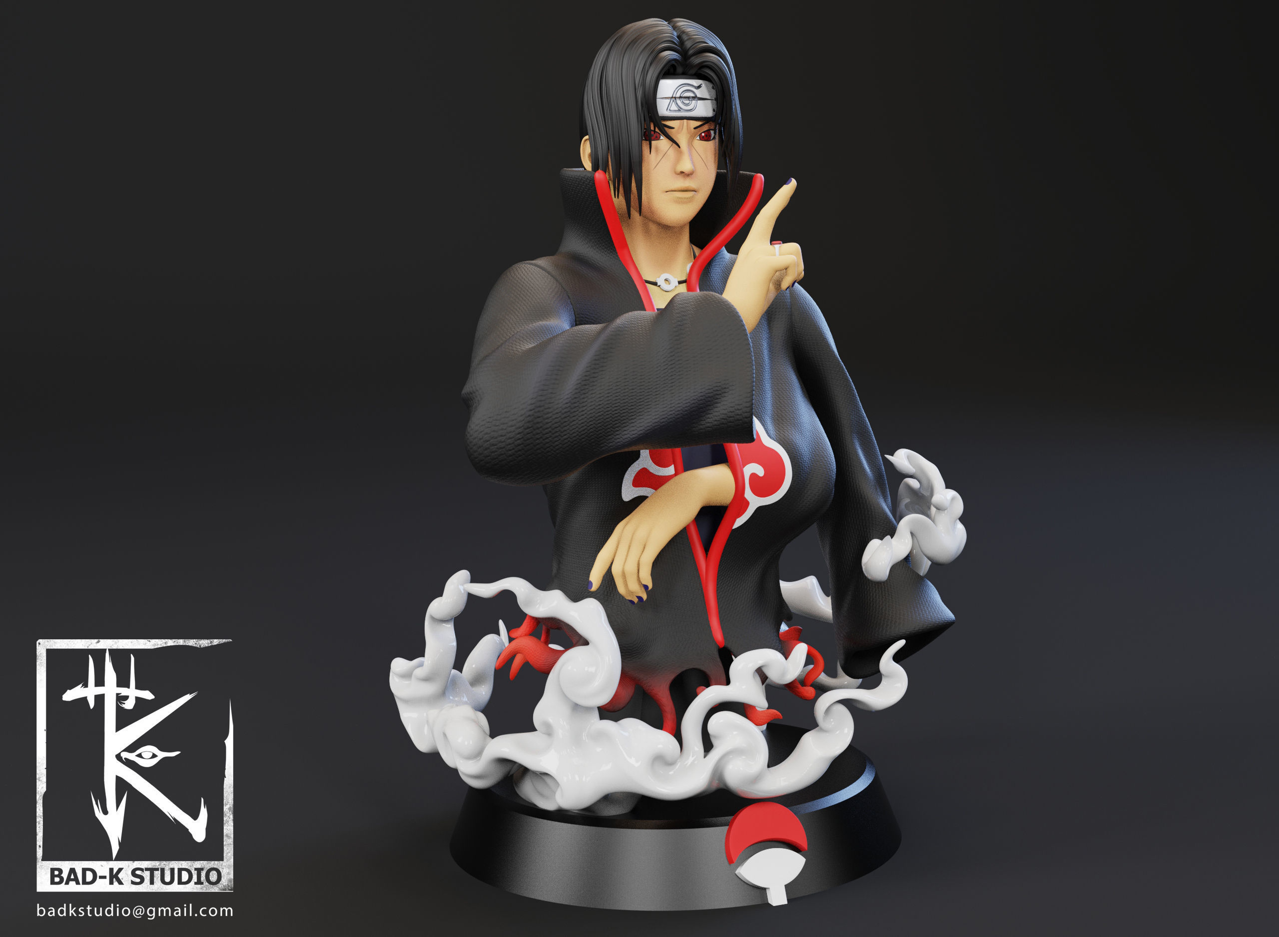 Uchiha Itachi 3D printing model 3D model 3D printable | CGTrader