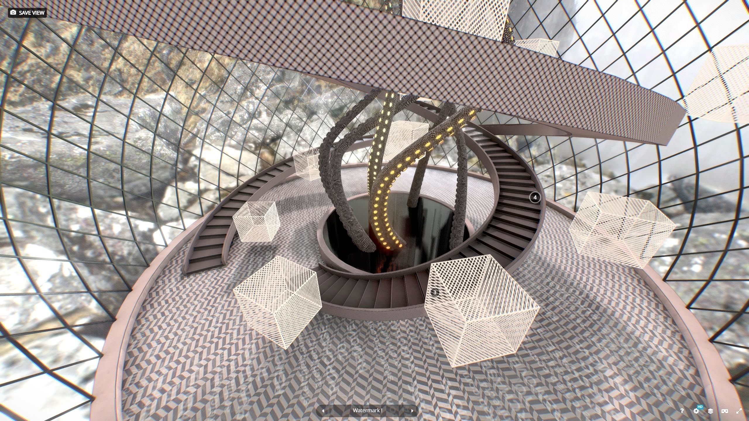 3D model 3D model Virtual-Reality ART Gallery Octopus 2023 VR / AR ...