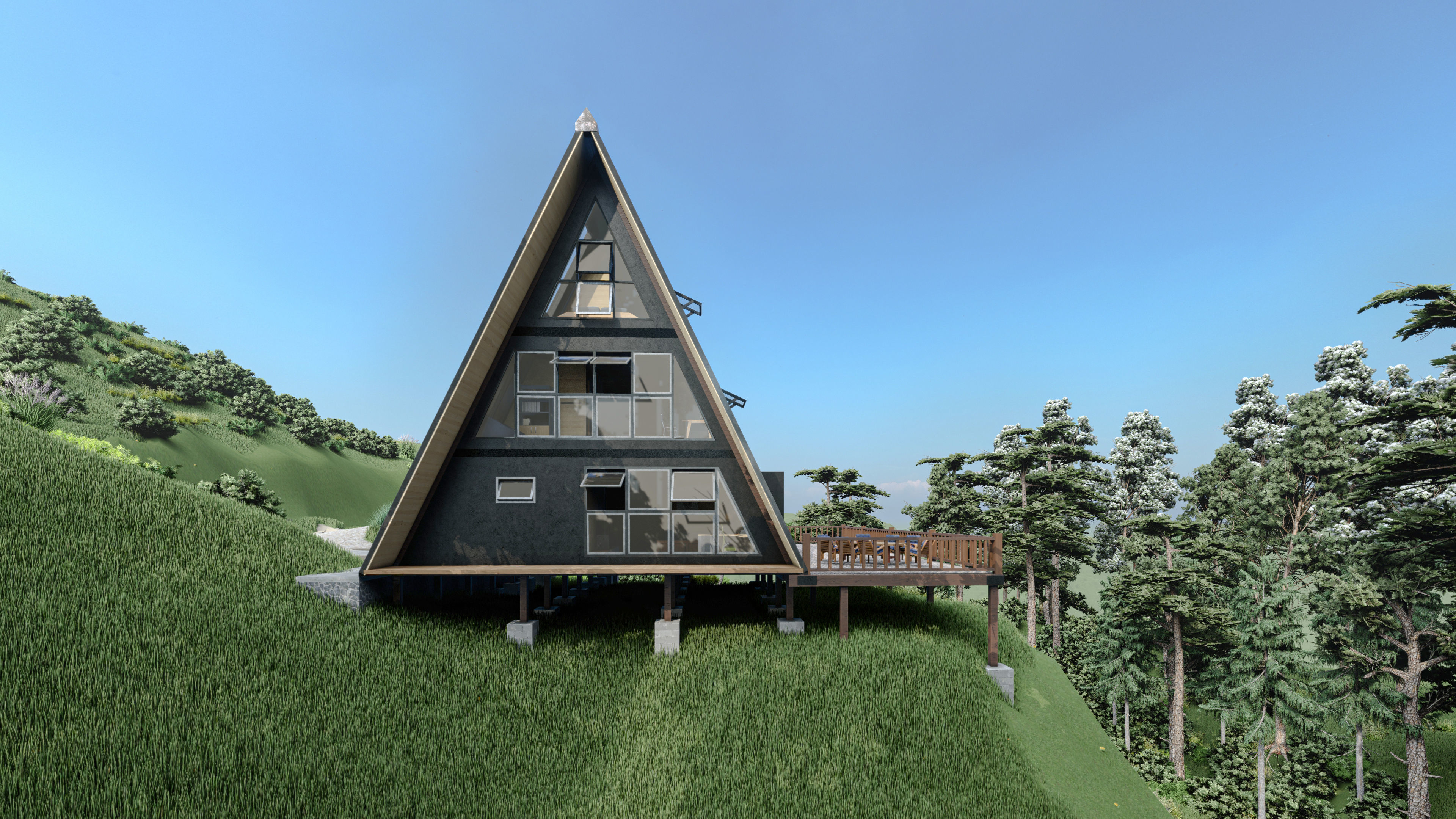 A - Frame tiny house 3D model | CGTrader
