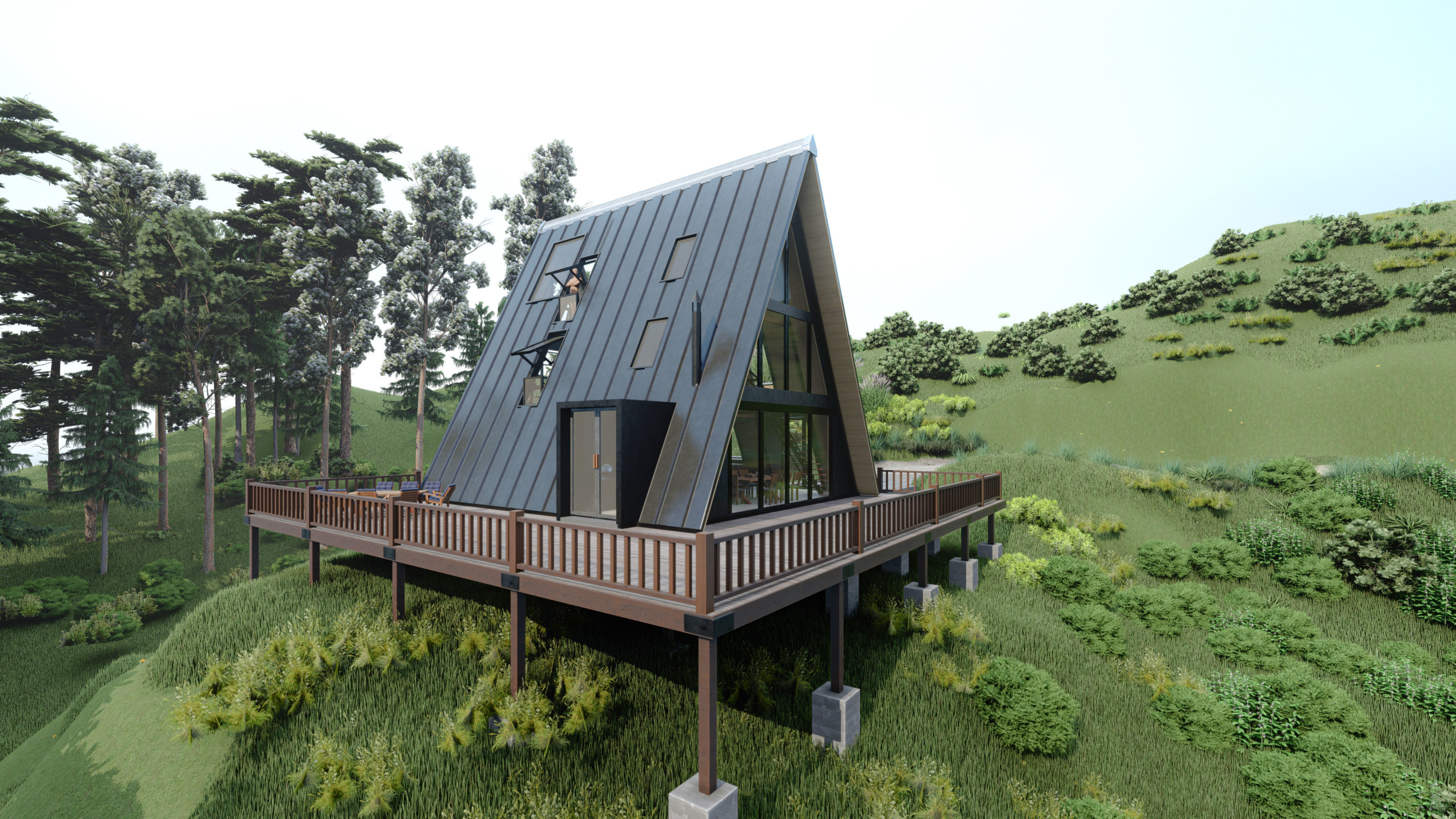 A - Frame tiny house 3D model | CGTrader