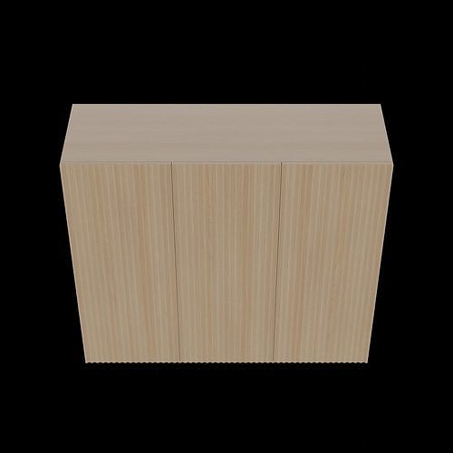 3D model Wood storage closet VR / AR / low-poly | CGTrader