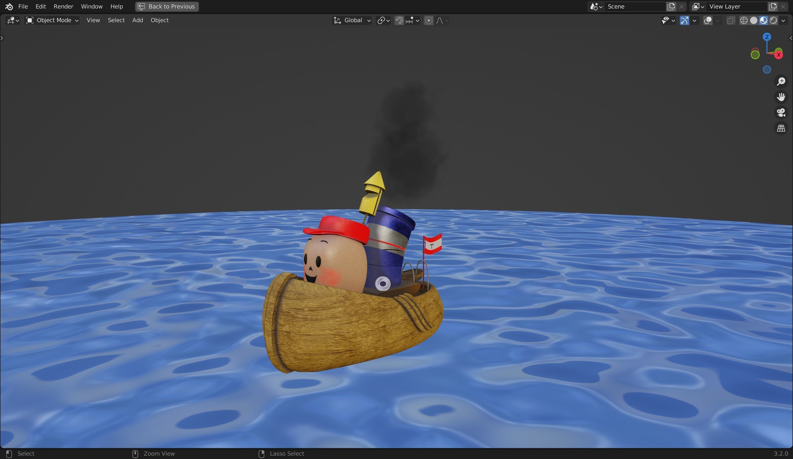 Little Toot 3D Model Base on 1939 children picture book 3D model | CGTrader