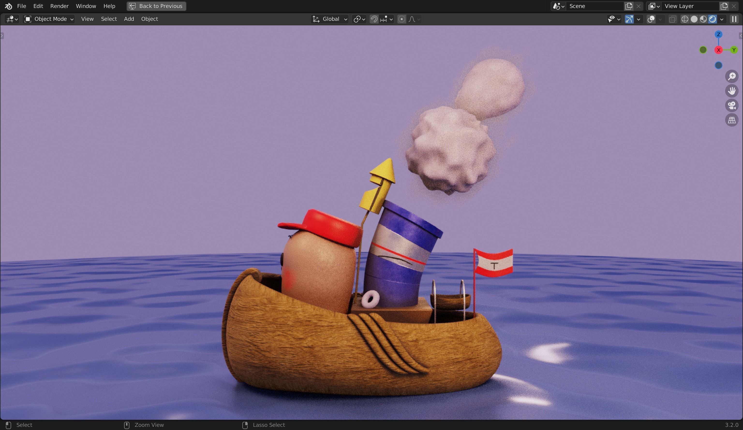 Little Toot 3D Model Base on 1939 children picture book 3D model | CGTrader