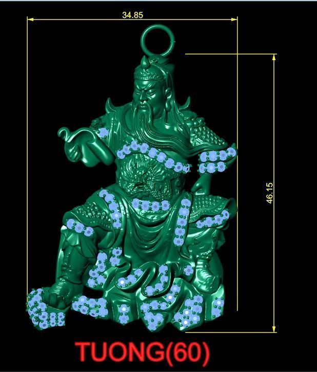 QUAN CONG DIAMOND 3D model 3D printable | CGTrader