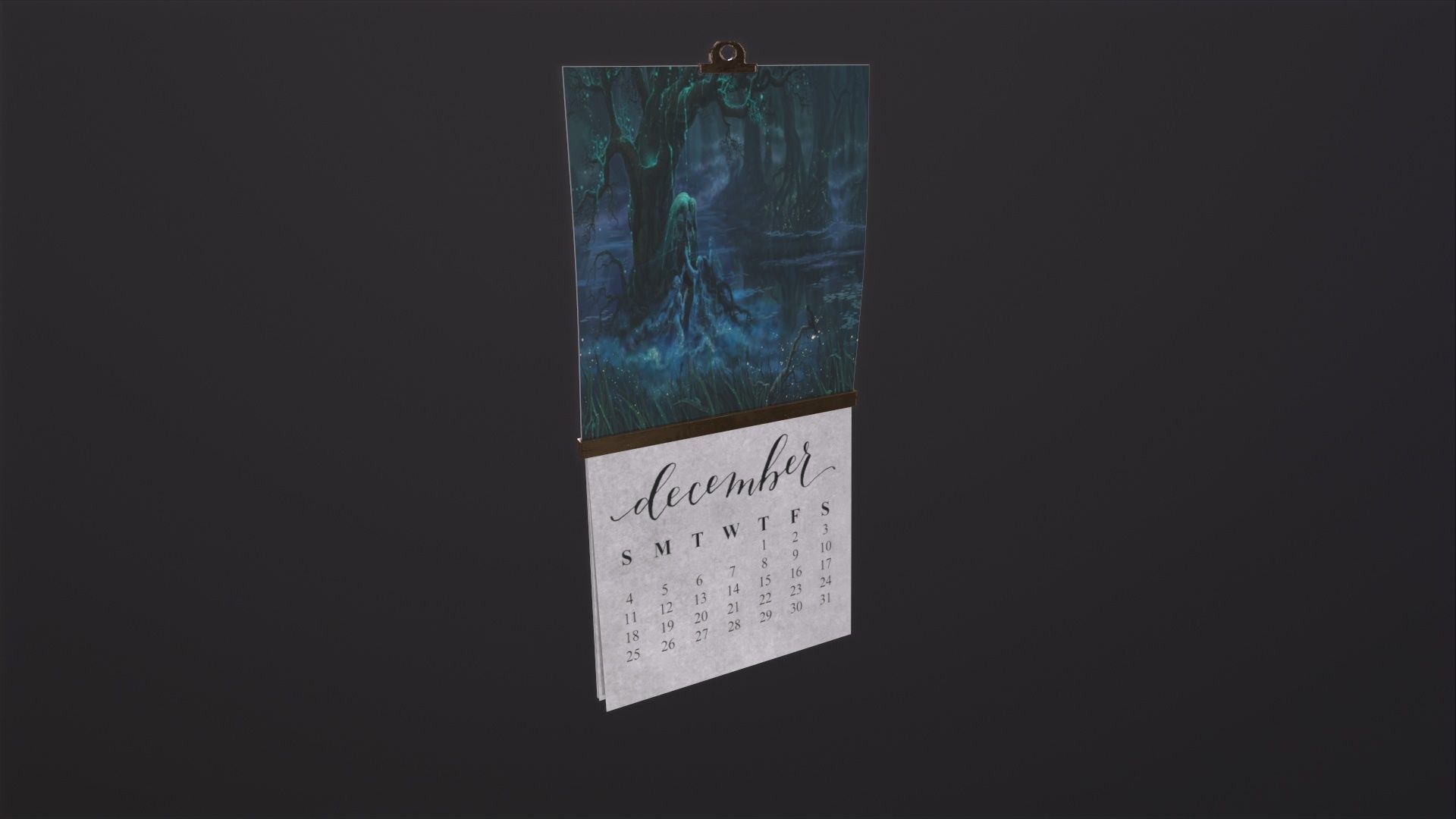 3D model Calendar 3D Model VR / AR / low-poly | CGTrader
