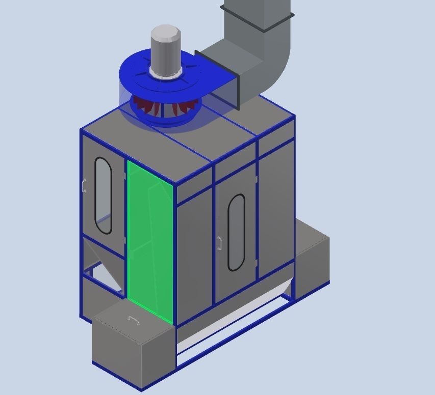 Paint booth 3D model | CGTrader
