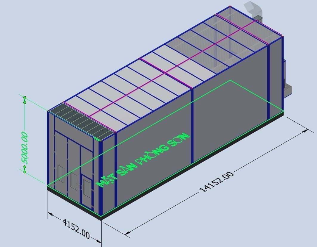 Paint booth 3D model | CGTrader
