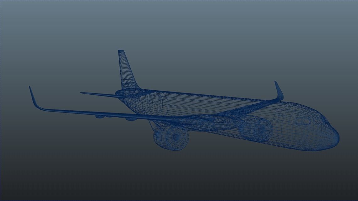 3D model A321 Neo XLR VR / AR / low-poly | CGTrader