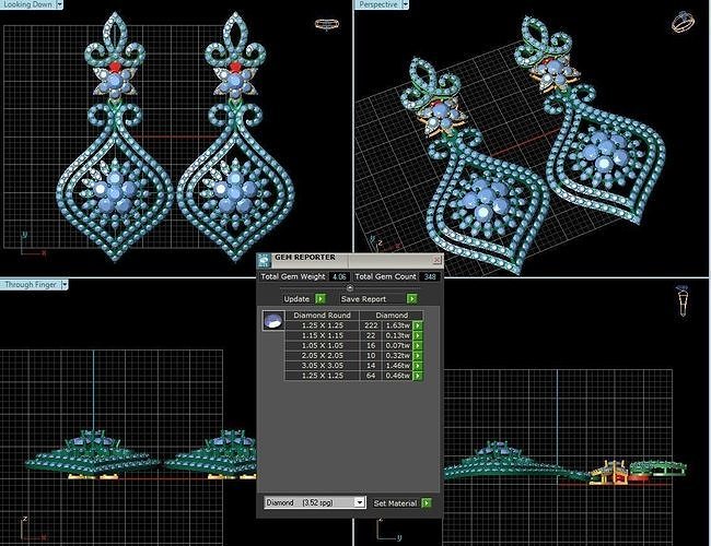 earrings 3D model 3D printable | CGTrader