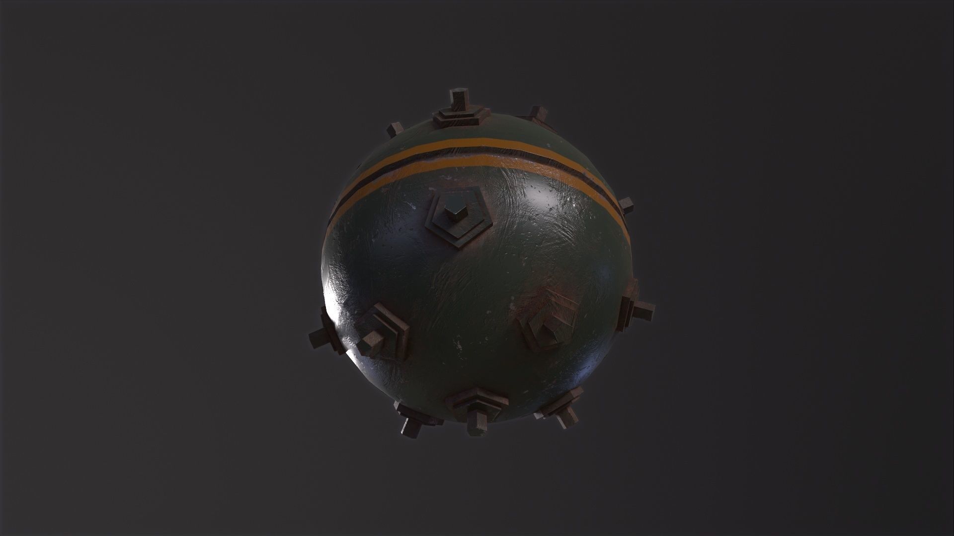 3D model Naval Mine 3D Model VR / AR / low-poly | CGTrader
