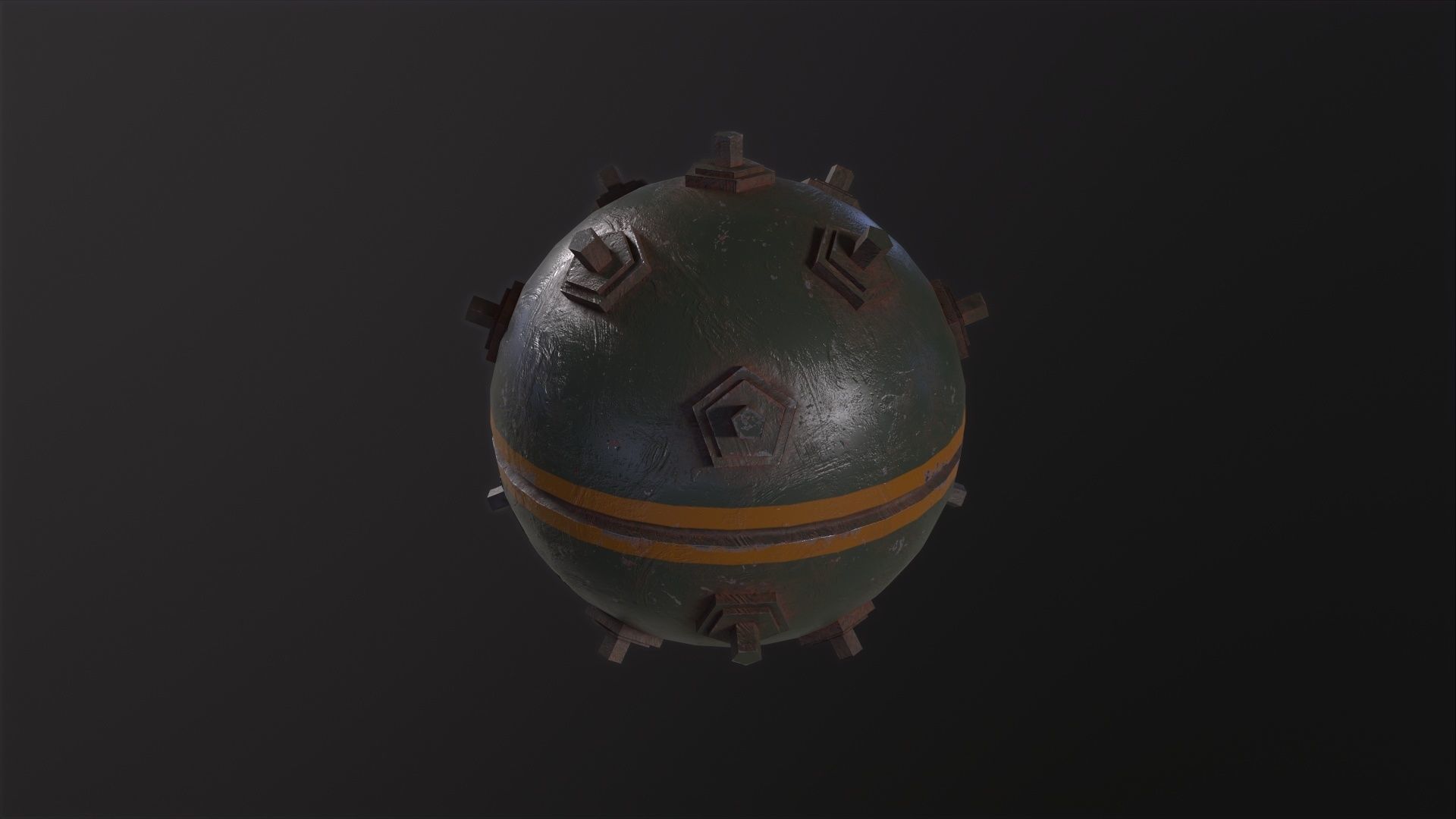 3D model Naval Mine 3D Model VR / AR / low-poly | CGTrader