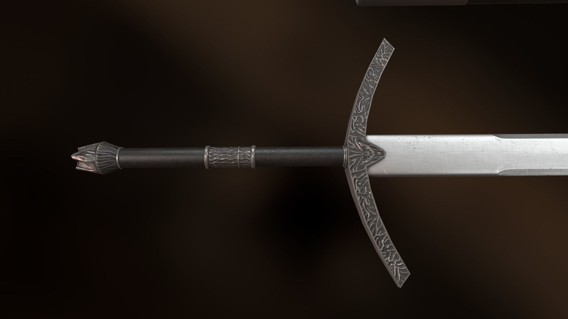 Iron Longsword with Sheath - PBR Low-poly Model free VR / AR / low-poly 3D model | CGTrader