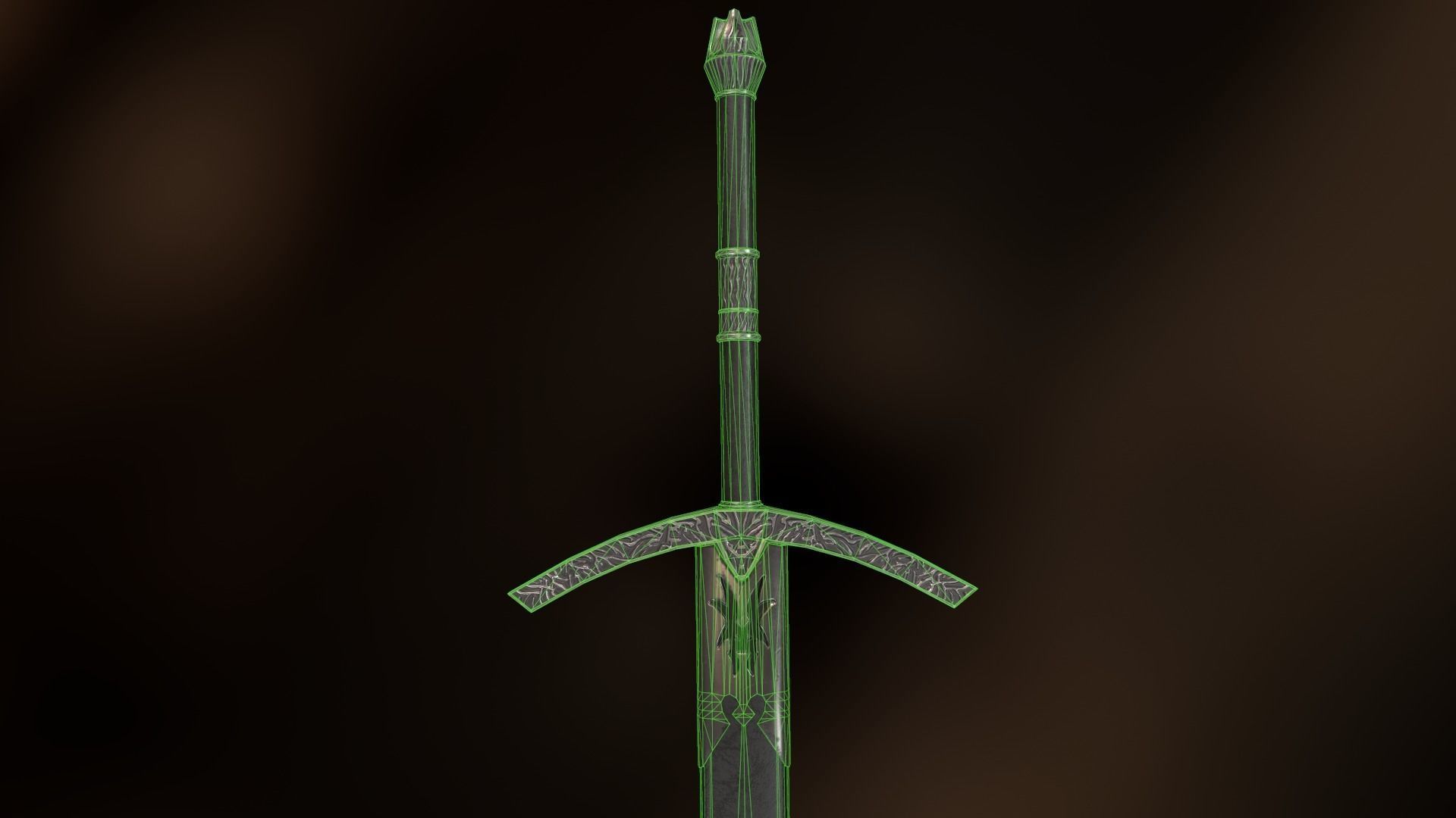 Iron Longsword with Sheath - PBR Low-poly Model free VR / AR / low-poly 3D model | CGTrader