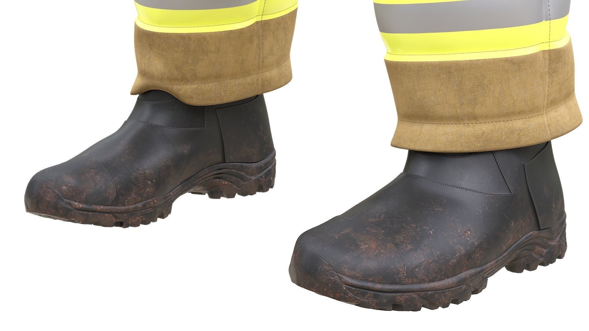 3D model Realistic 3D model of Man Firefighter - Modular - Rigged VR ...