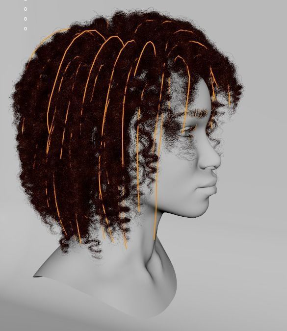XGen Curly Hair PROJECT 3D model | CGTrader