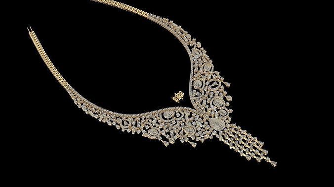 Necklace 3D model 3D printable | CGTrader