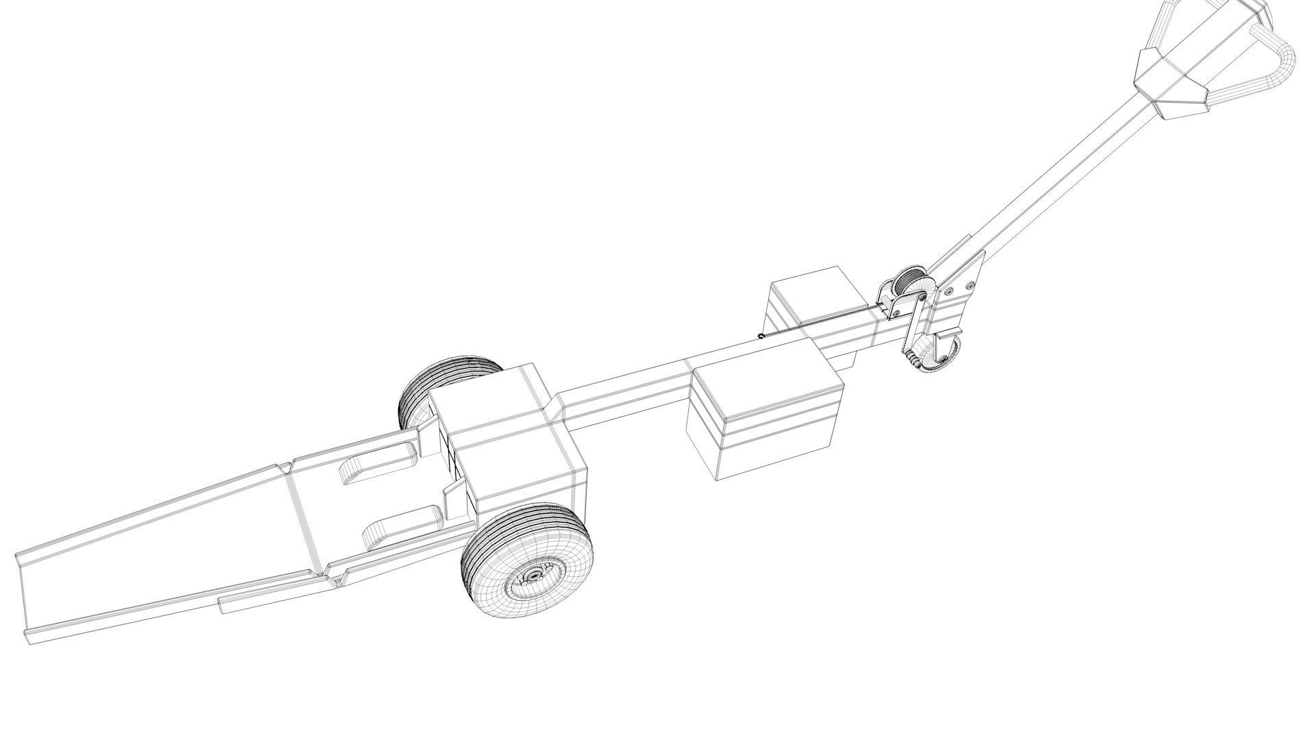 Light Aircraft Towbar 3D model | CGTrader