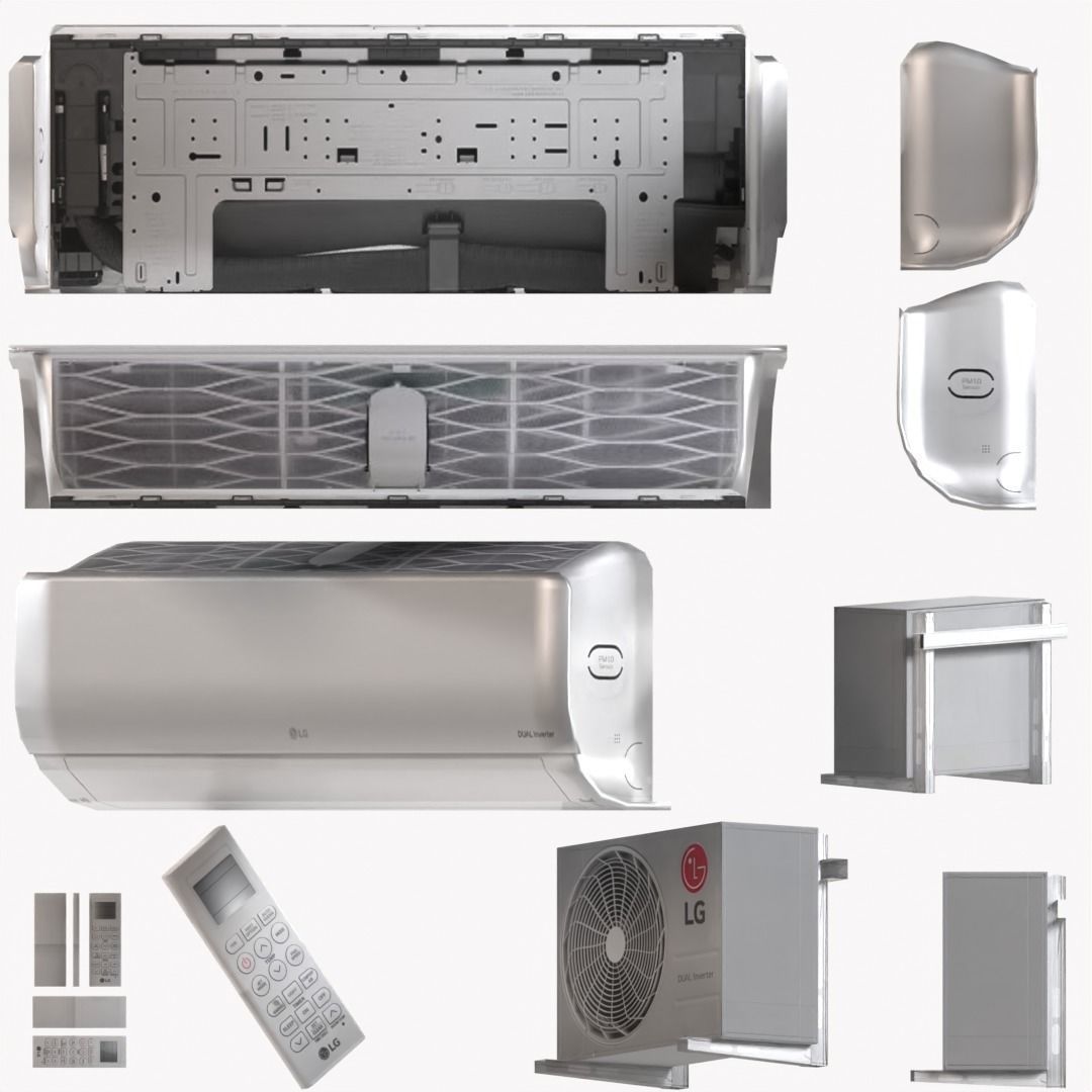 3D model air conditioner VR / AR / low-poly | CGTrader