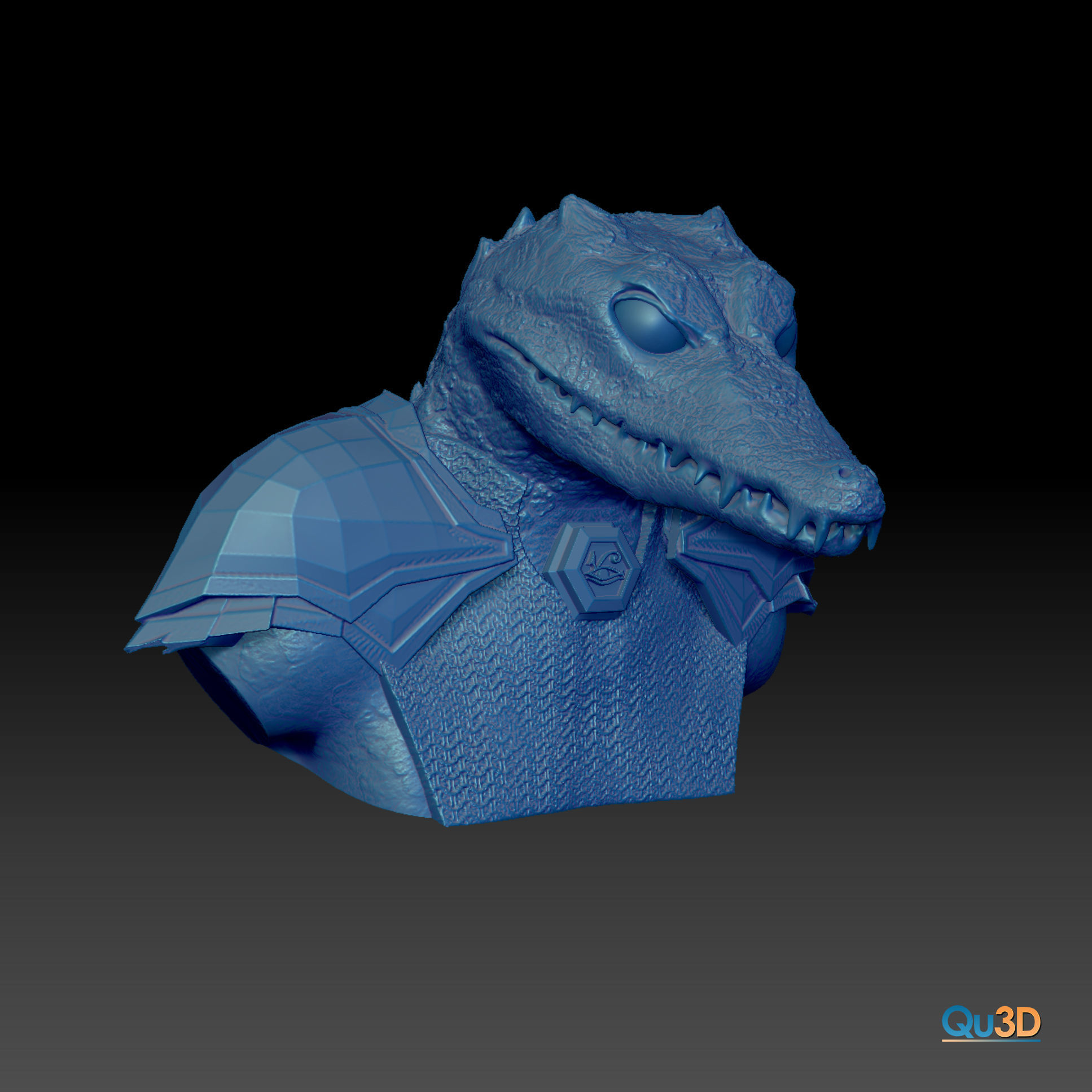 Egyptian God Sobek - Anubis Bust 3D model 3D printable | CGTrader